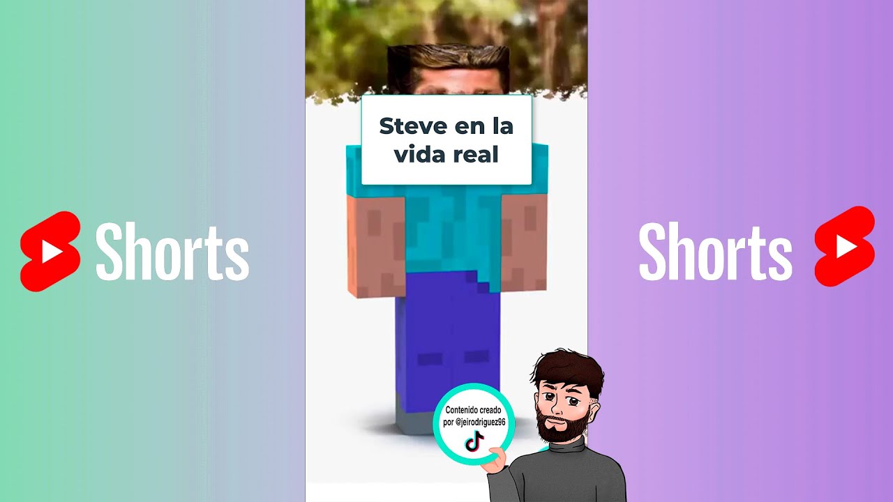 Así se vería Steve de Minecraft en la vida real 😳😂 #shorts - YouTube