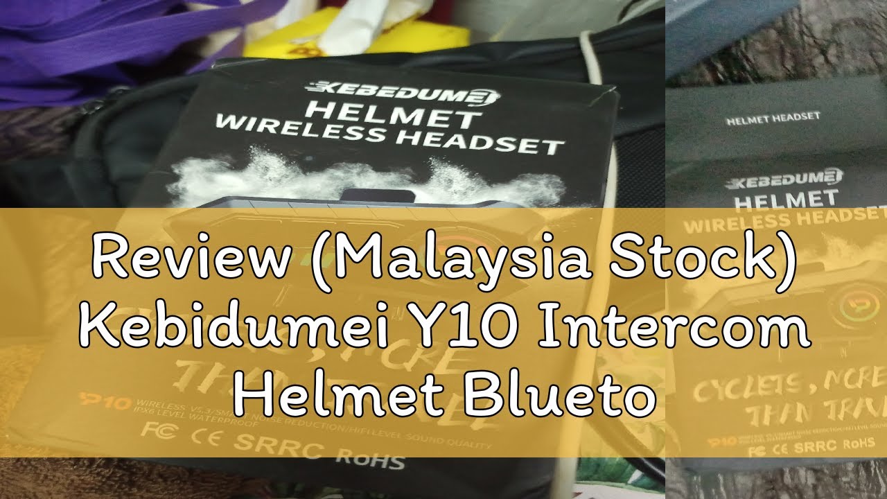 Review (Malaysia Stock) Kebidumei Y10 Intercom Helmet Bluetooth 5.3 For ...
