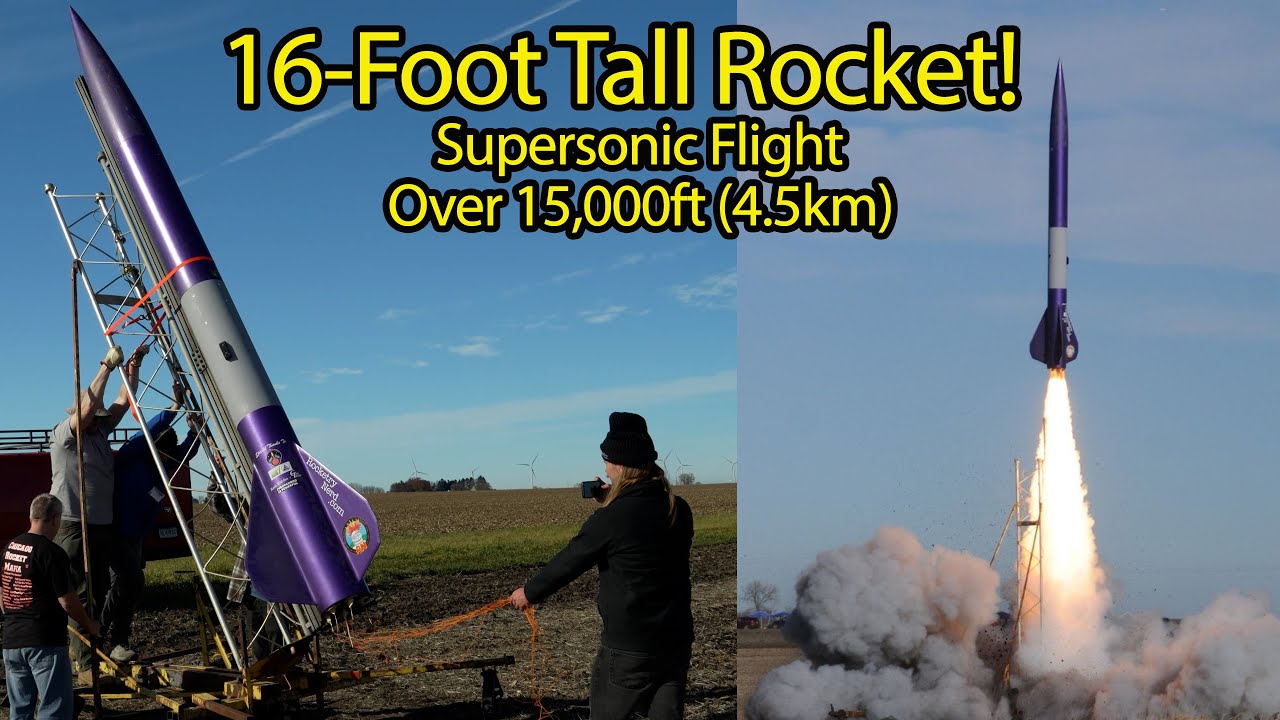 Our Massive Model Rocket's New Altitude Record - YouTube