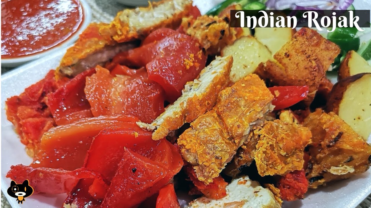 SINGAPORE HAWKER FOOD | Temasek Indian Rojak | Tekka Food Centre - YouTube