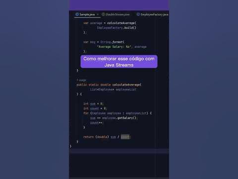 Como melhorar esse código com o Java Streams? #java #programacao #dev ...