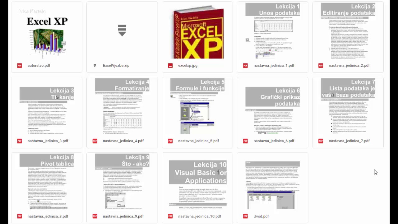 Učite s Ivicom Kartelom iz njegovih knjiga - Knjiga: Microsoft Excel XP - YouTube