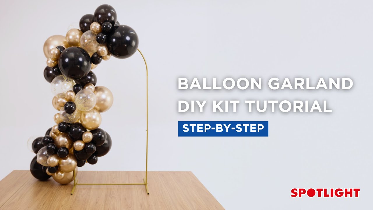 How To: Balloon Garland DIY Kit Tutorial | Spotlight Stores - YouTube