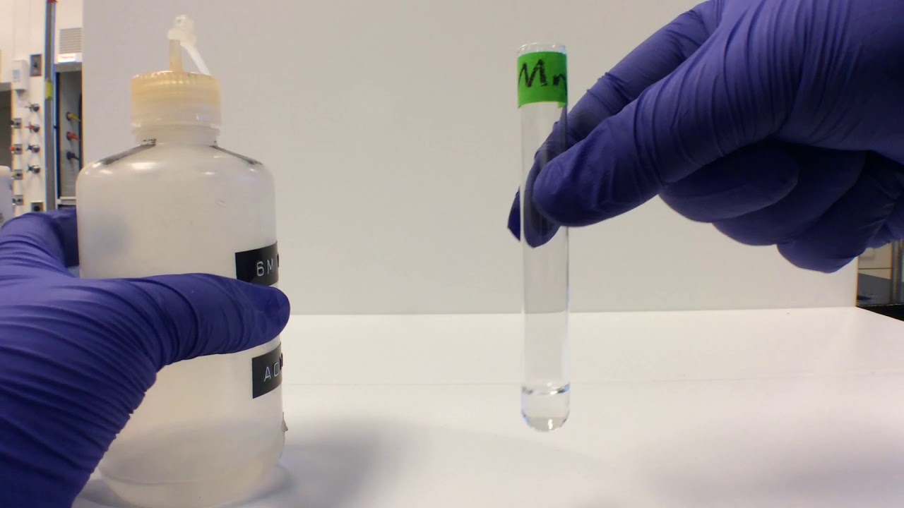 Qualitative Analysis: Reactions with 6 M HCl - YouTube