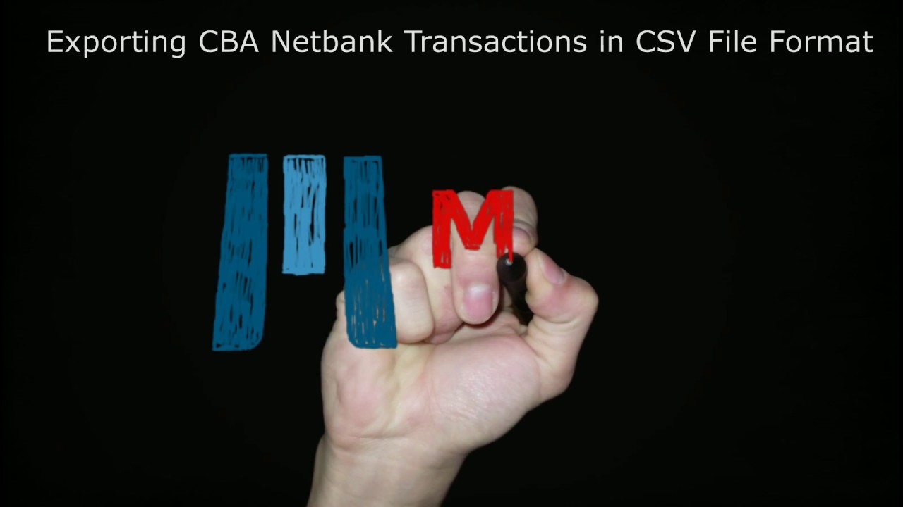 CBA CSV Export Transactions - YouTube