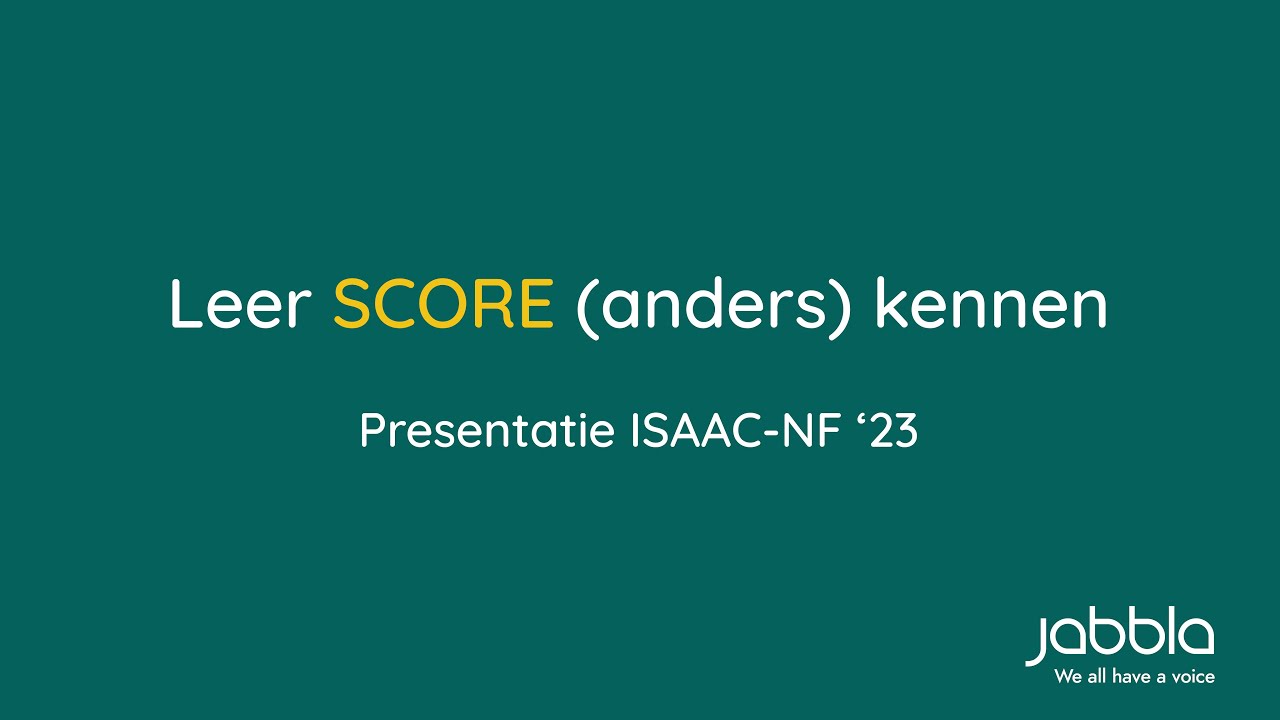SCORE v2: leer SCORE (anders) kennen (ISAAC-NF '23) - YouTube
