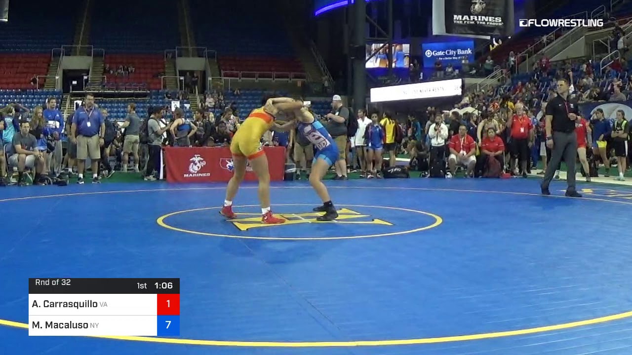 127 Lbs Rnd Of 32 Ariana Carrasquillo Virginia Vs Mia Macaluso New York ...