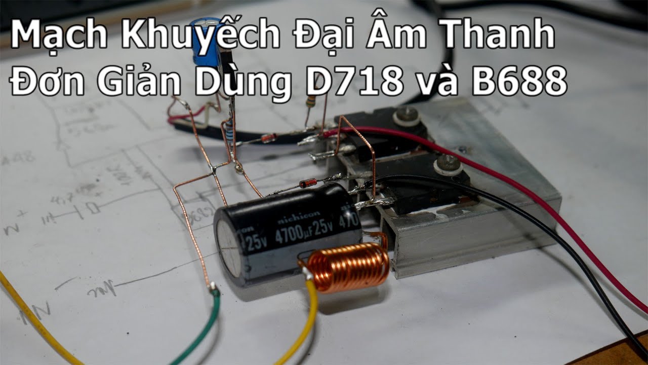 Audio D718 B688 amplifier Bass booster - YouTube