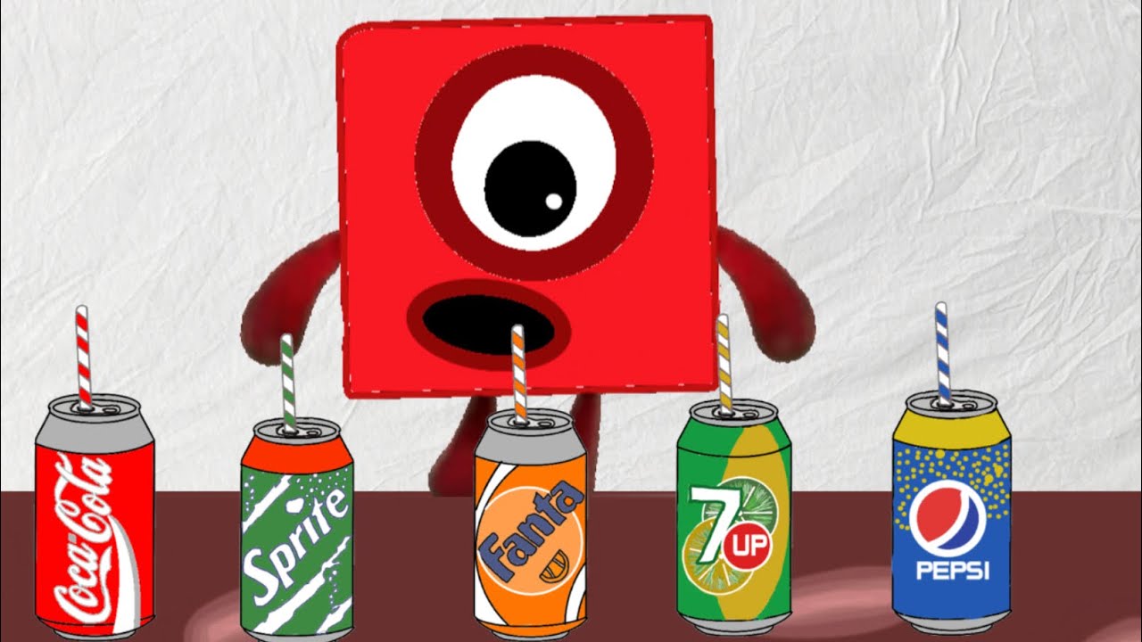 Numberblocks Drink Soft Drinks/ Asmr Mukbang Animation / Asmr Drinking ...
