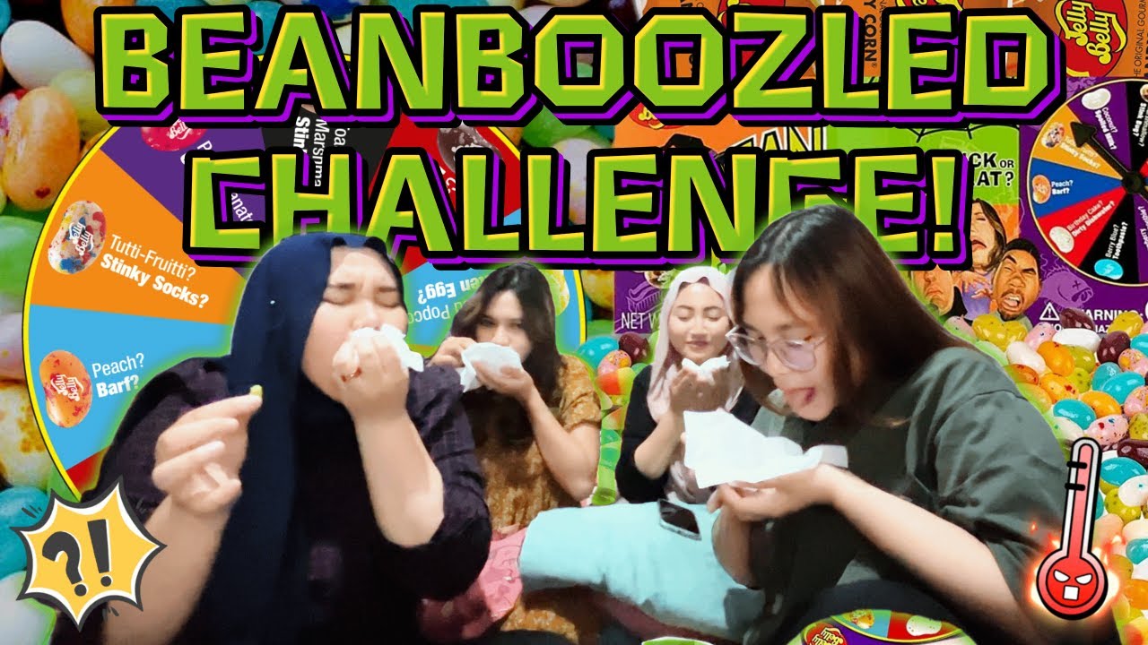 PERMEN RASA MAKANAN ANJING?! BEANBOOZLED CHALLENGE PADA HUEKKK SEMUA ...