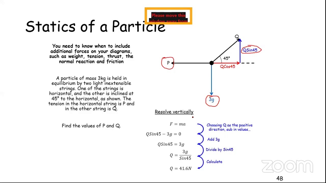 Senior Five Mathematics Live Class Session(Topic:Statics of a particle ...
