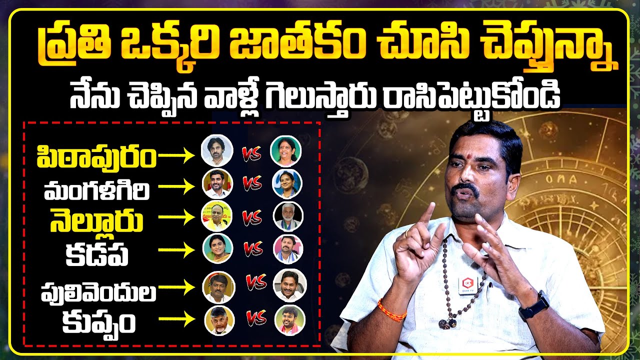 Astrologer Chilukuru Udaya Bhaskar Swamiji 100% Fixed Prediction AP CM in 2024 | YS Jagan ...