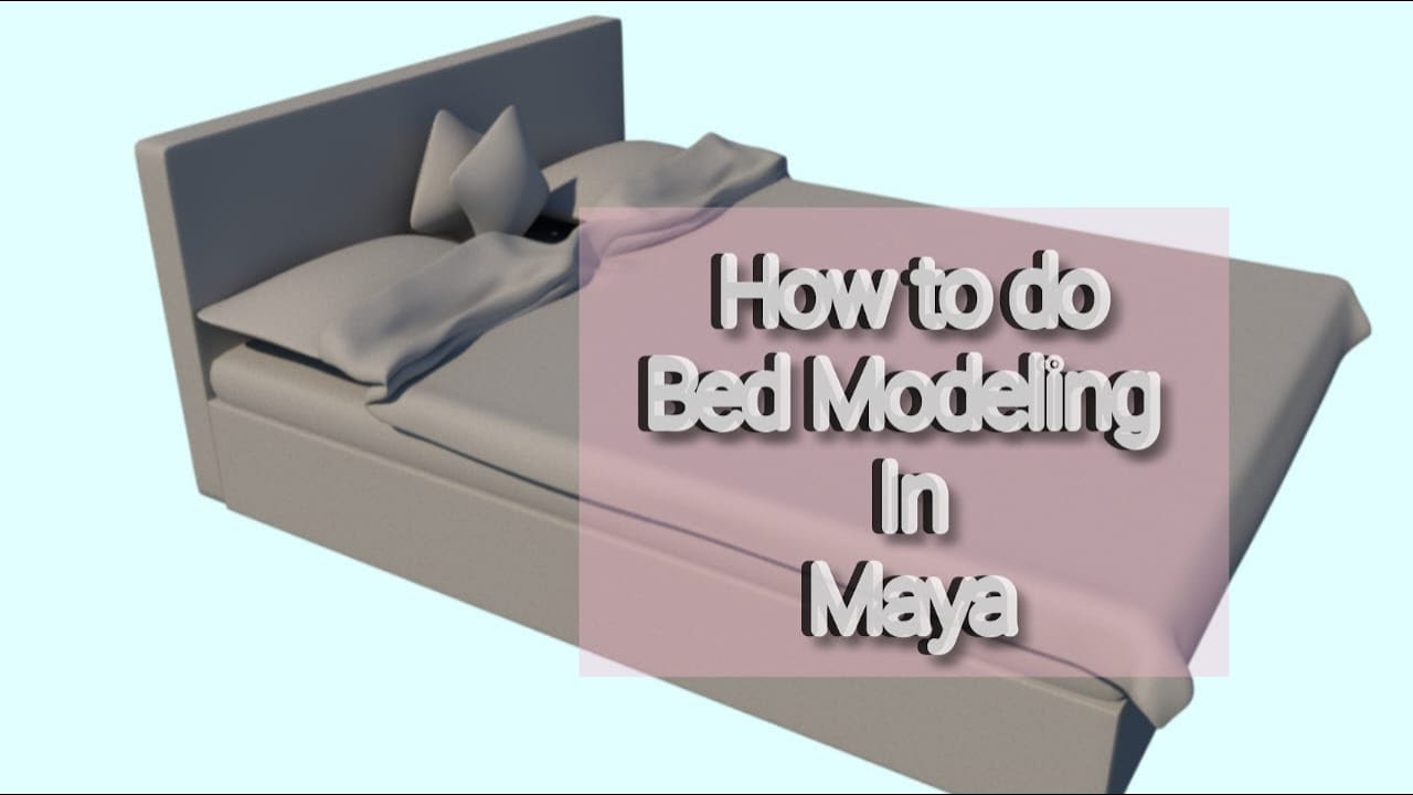 How to model Bed in Maya || CrazyStudio - YouTube