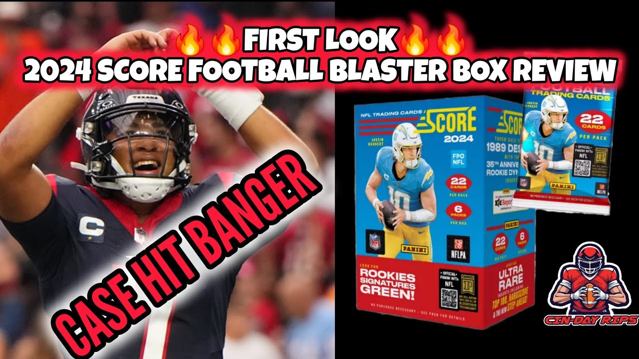 FIRST LOOK -2024 Score Football Blaster 3 Box Review!!! Case Hit Pull ...