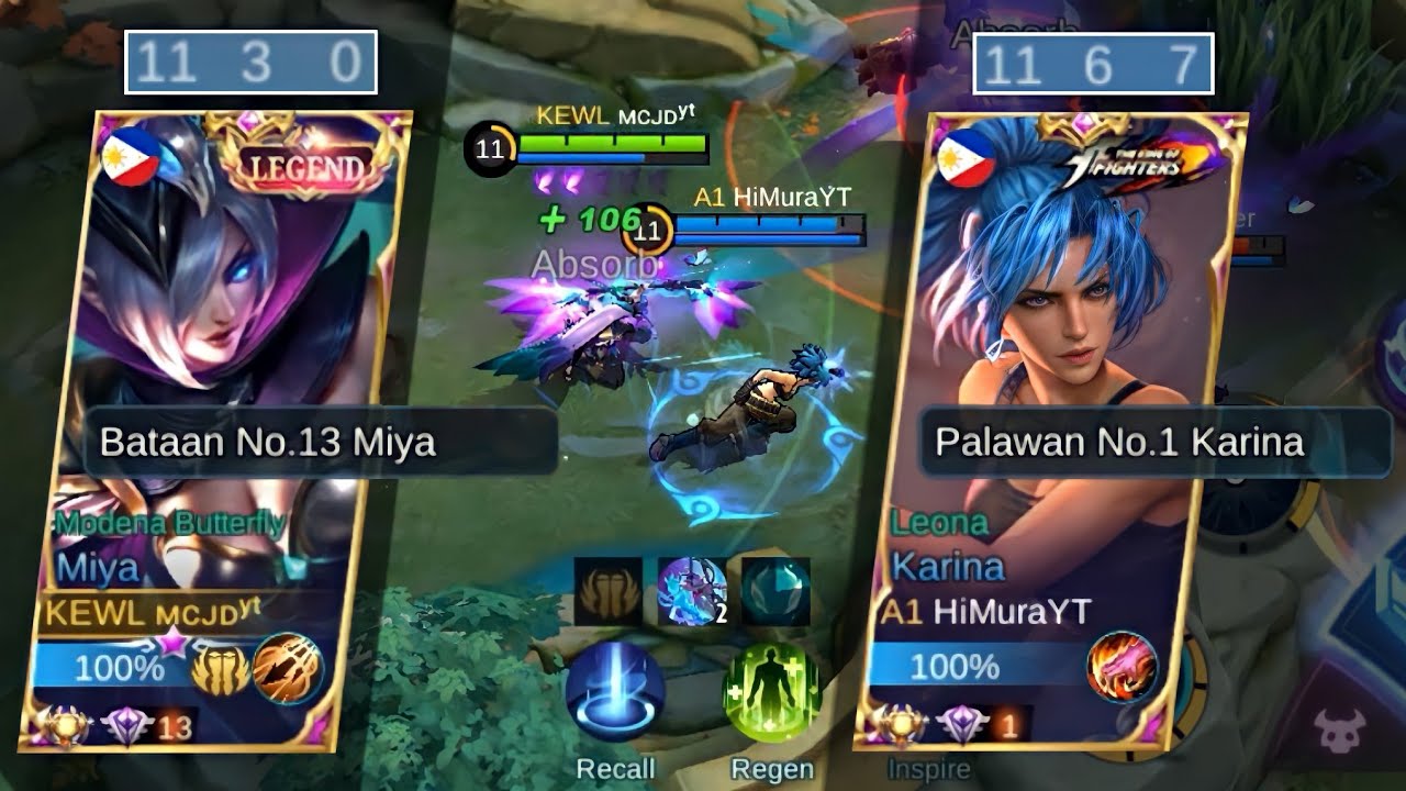MIYA BEST BUILD & EMBLEM 2022 | MIYA MODENA BUTTERFLY (LEGEND SKIN ...