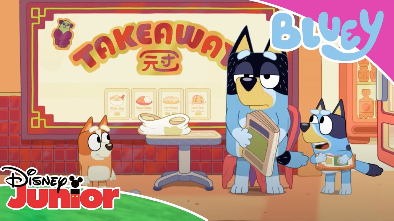 💙 Takeaway | Bluey | Disney Junior Danmark - YouTube