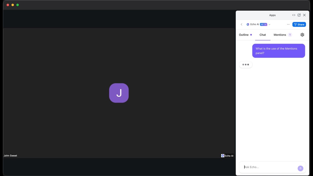 Using Echo AI Beta in Zoom Meetings – Mentions, Recaps, and Chat ...