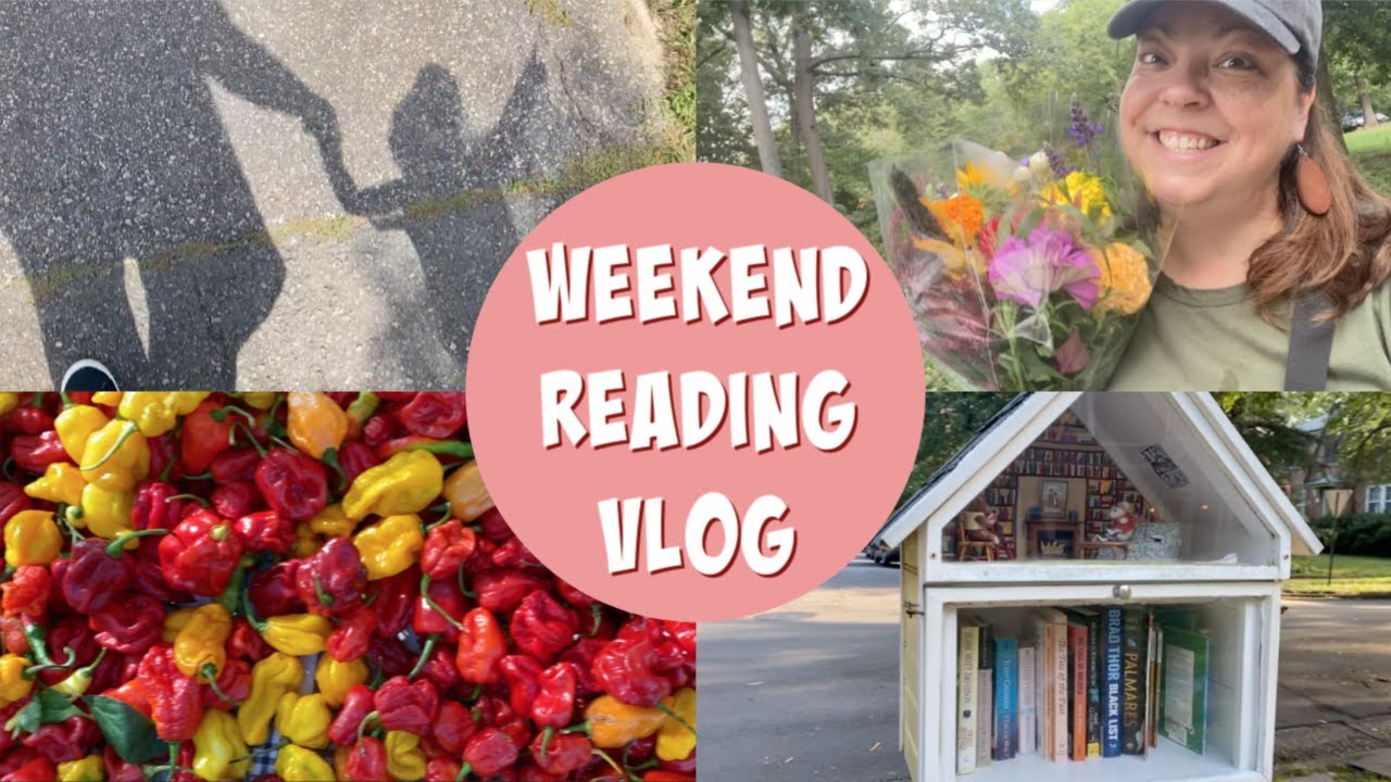FARMER'S MARKET, LITTLE FREE LIBRARIES, A DNF || weekend reading vlog ...