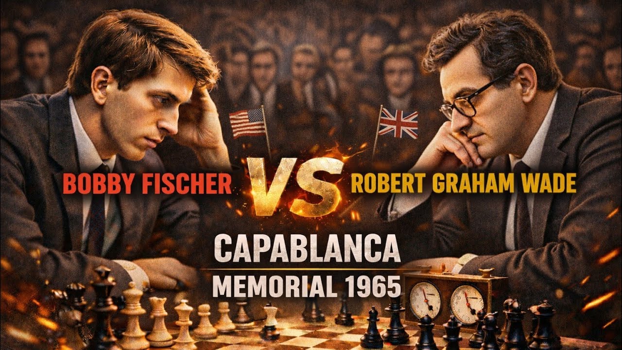 Bobby Fischer vs Robert Graham Wade Capablanca Memorial 1965 | Classic ...