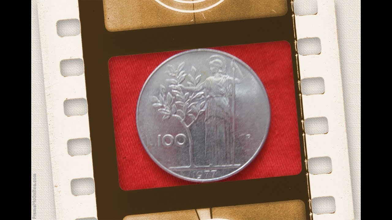 Old italian lira coins L100 lires 1979 coin Italy / монета 100 лир ...