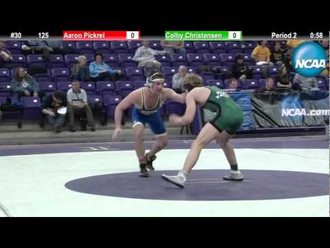 WWC 125: Aaron Pickrel (South Dakota State) vs. Colby Christensen (Utah ...
