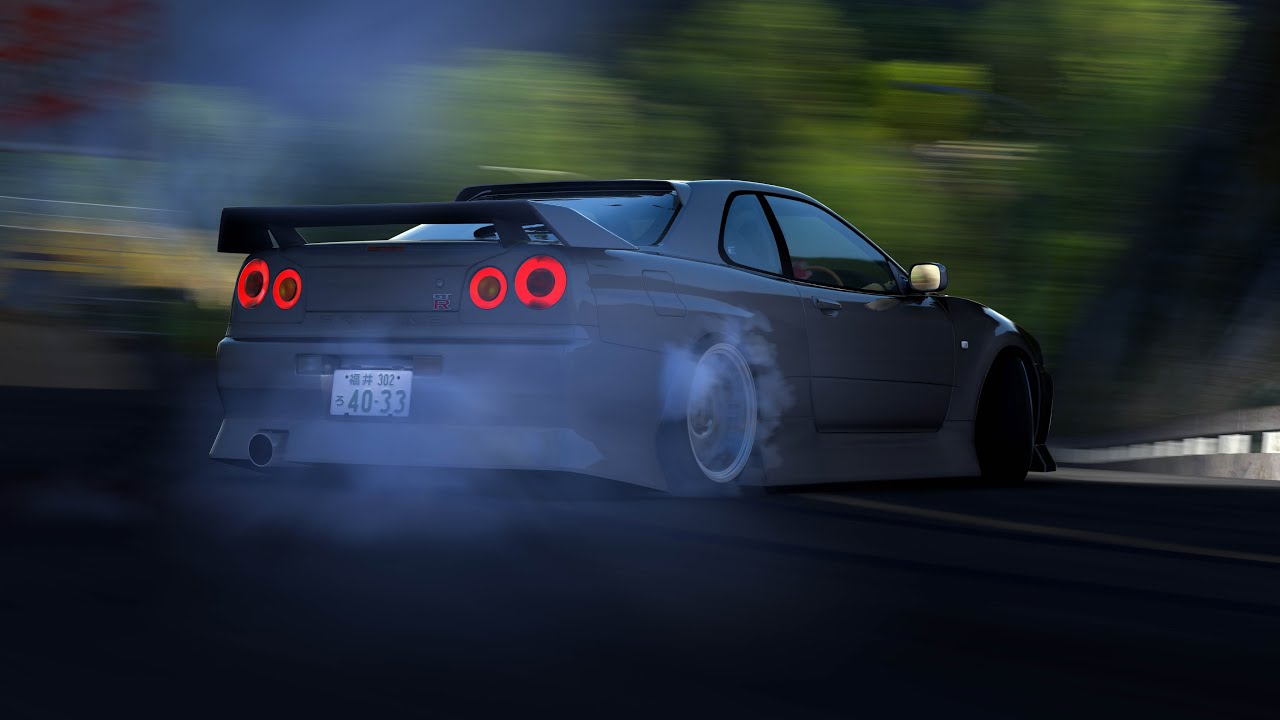 Nissan GT-R34 Tackling Mountain Drift Course | Assetto Corsa - YouTube