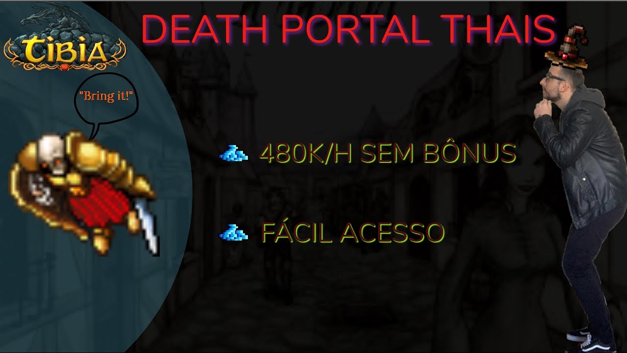 Tibia: Death Portal Guia de Hunt | 480k/h | [lvl 100+ MS] - YouTube
