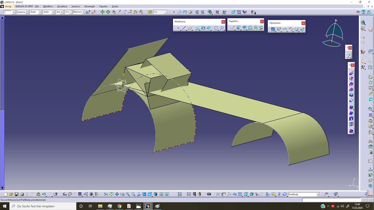 Generative Shape Design 009: Sweep lineare. - YouTube