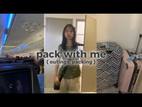 pack with me for australia🇦🇺 ( outings, packing ) / VALE - YouTube