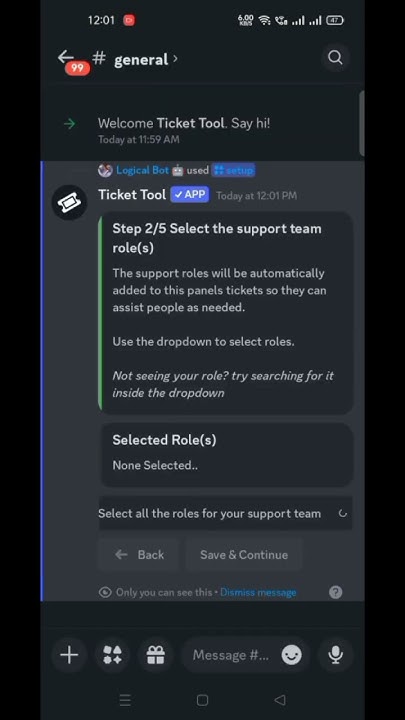 How to Set Up Ticket Tool Bot in your Discord Server - Support Tickets #shorts - YouTube