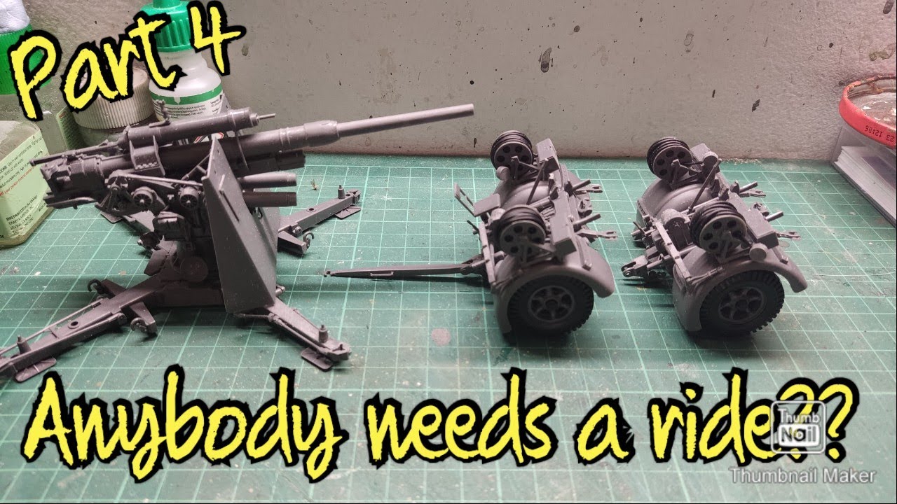 88mm Flak 36/37 Part 4 1/35 scale Tamiya (35017) - YouTube