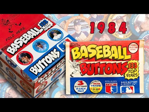 1984 Fun Foods BASEBALL BUTTONS Box Opening LOADED with Hall of Fame ...