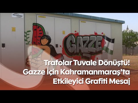 Gazze'nin Sessiz Çığlığı Kahramanmaraş’ta Duvarlara Yansıdı | Vicdanı Uyandıran Sanat