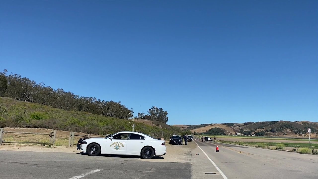 Fatal motorcycle crash near Lompoc prompts road closure - YouTube