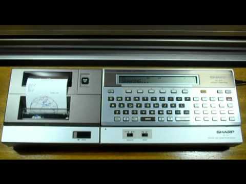 My Sharp PC-1500 printing part 2. - YouTube