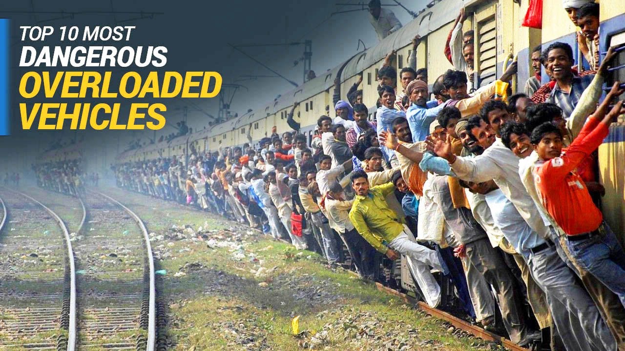 Top 10 Most Dangerous Overloaded Vehicles #overload #vehicles #trains ...