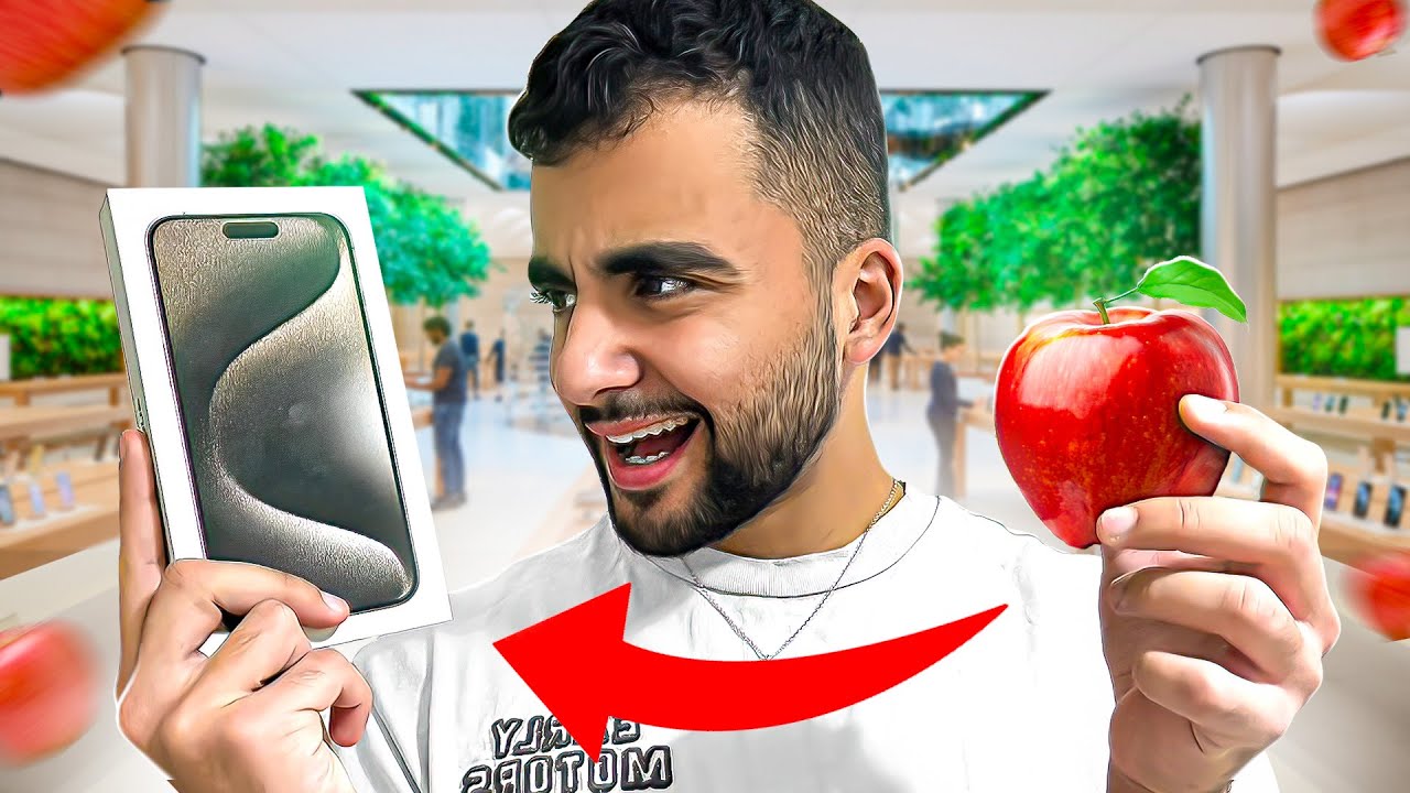 הגעתי מתפוח לאייפון 15 פרו מקס!!(מרגש בטירוף) - YouTube