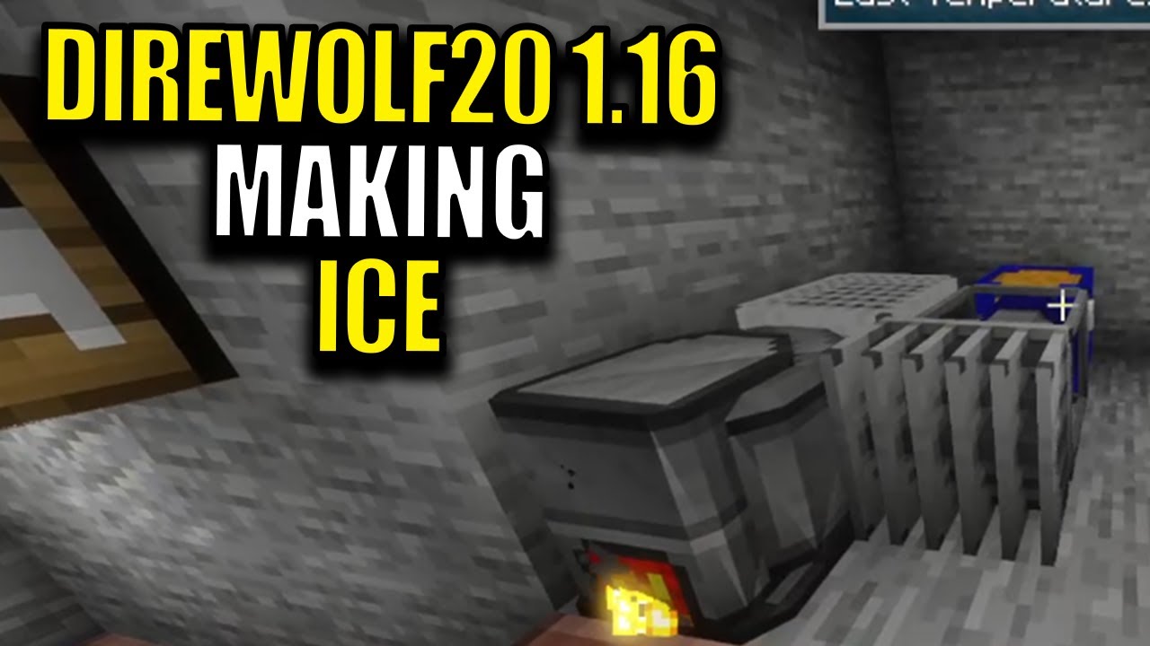Minecraft Direwolf20 Modpack 1.16 Ep 17 - Making Ice - YouTube