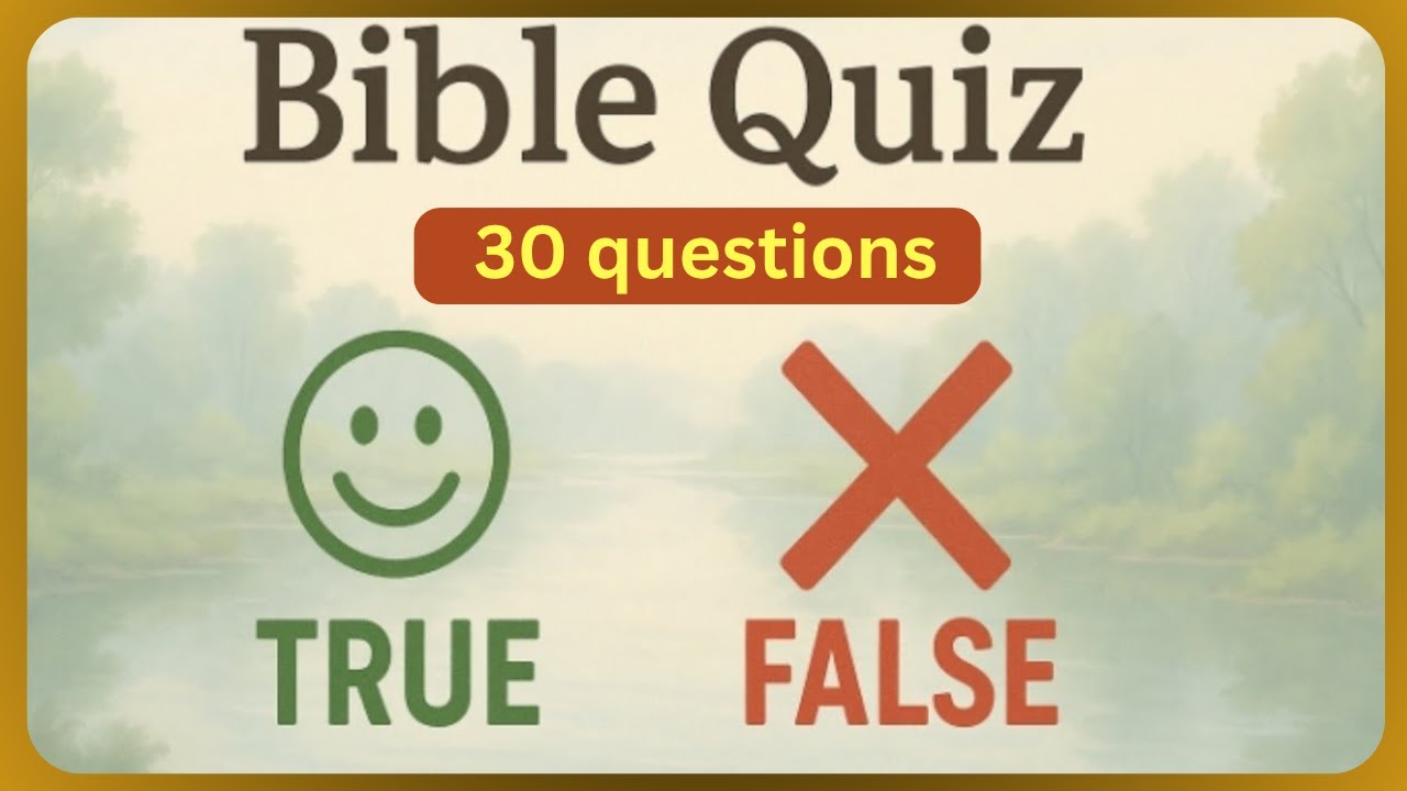 HE HOLY BIBLE QUIZ | 30 BIBLE QUESTIONS TO TEST YOUR BIBLE KNOWLEDGE ...