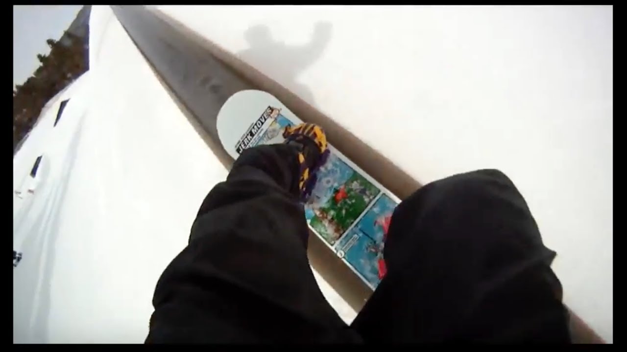 Snowboarding Bear Mountain - GoPro Chest Mount - YouTube