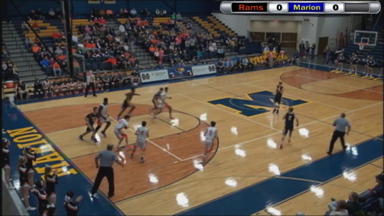 Mt. Vernon Rams Basketball vs. Marion Wildcats - 2016 Regional - YouTube