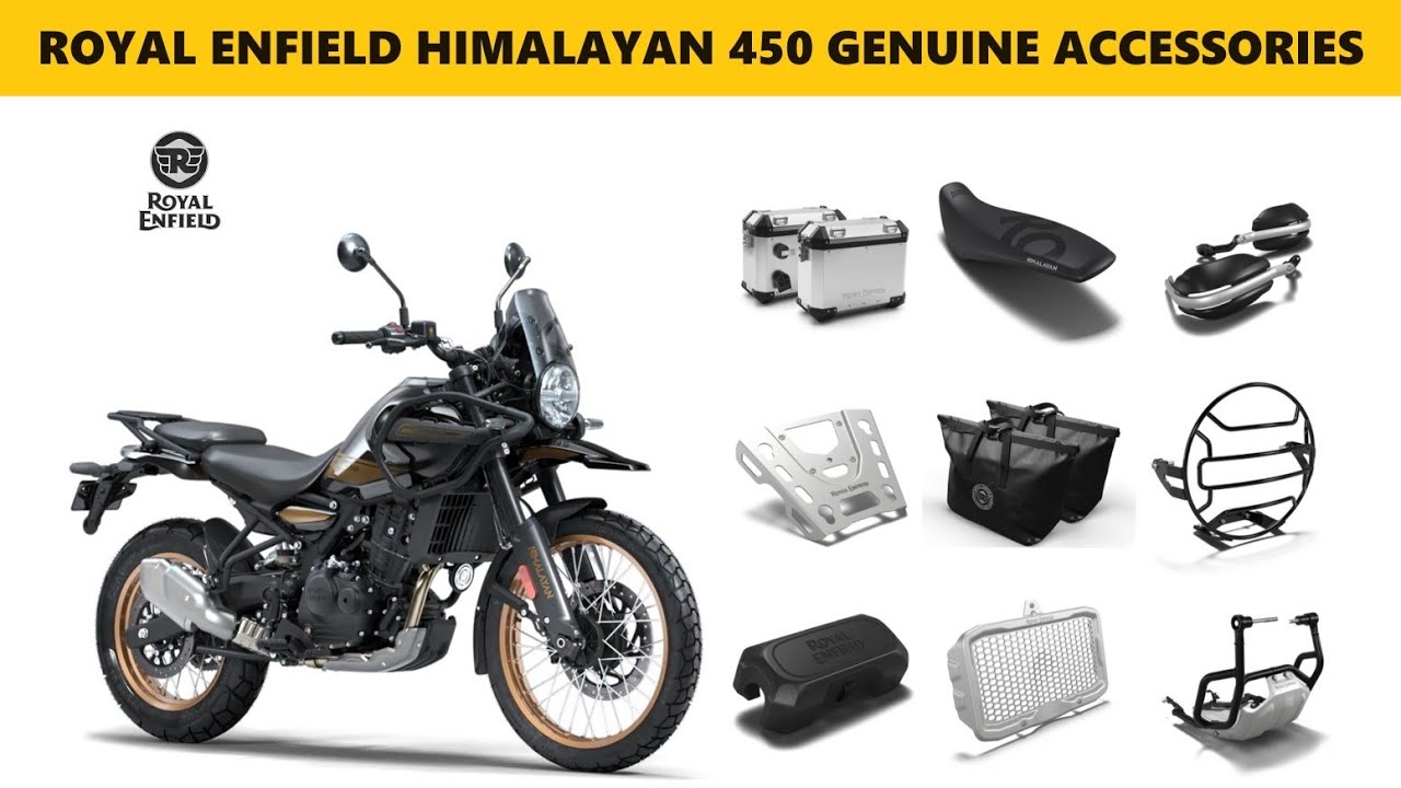 Royal Enfield Himalayan 450 Genuine Accessories with price and details ...
