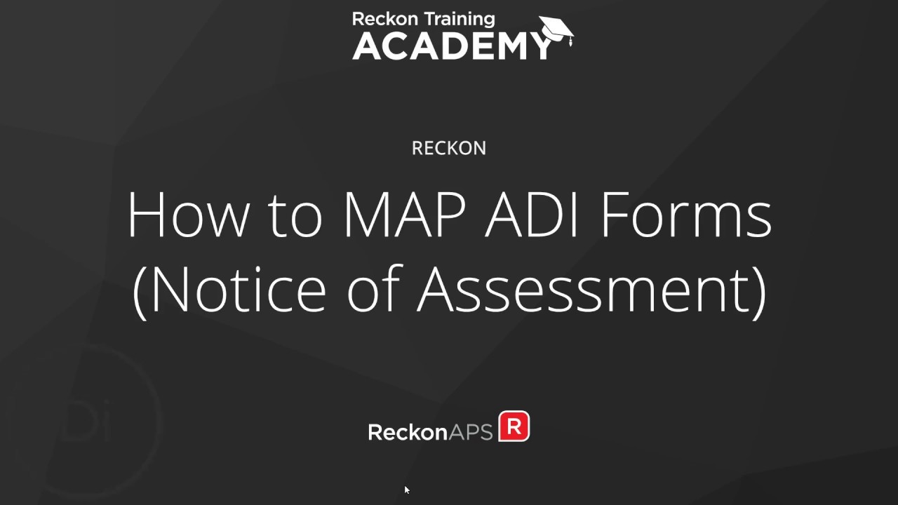 ADI Map Notice of Assessment Forms - YouTube