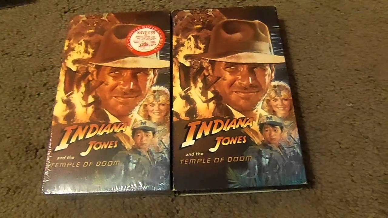 Two Different Version Of The Indiana Jones Trilogy VHS - YouTube