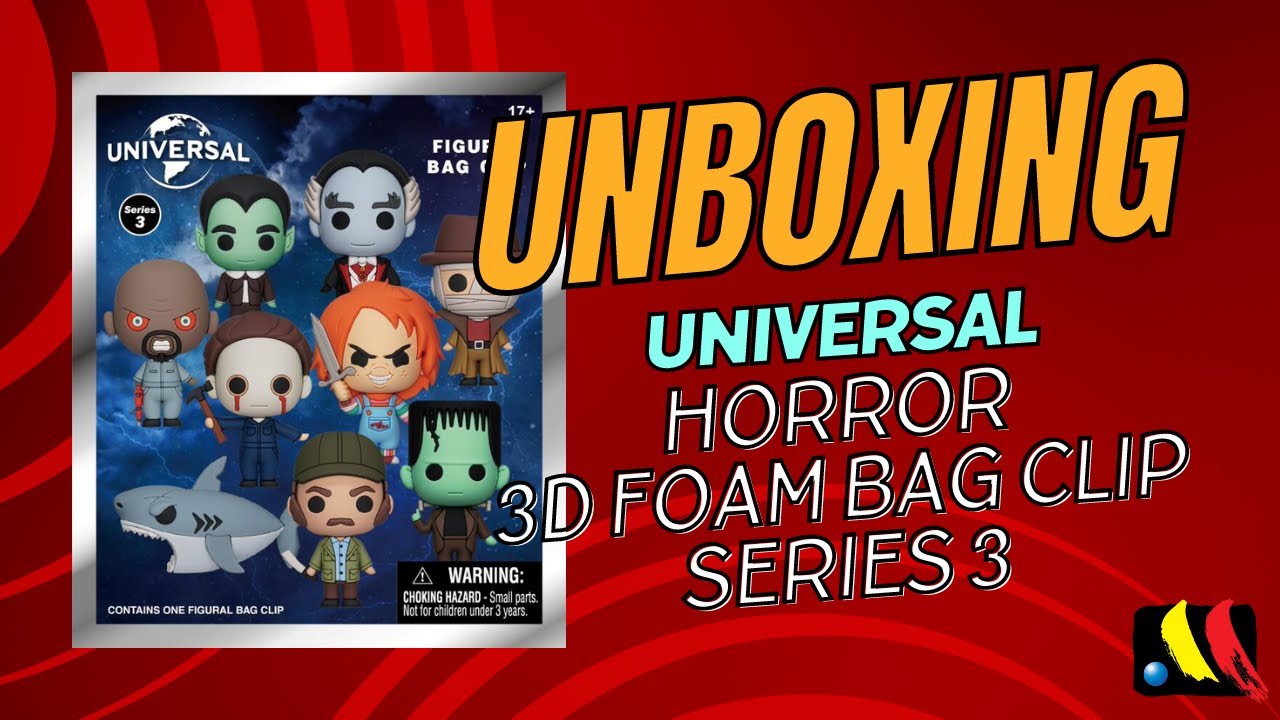 BLIND BAG UNBOXING: Universal Horror 3D Foam Bag Clips Series 3 ...