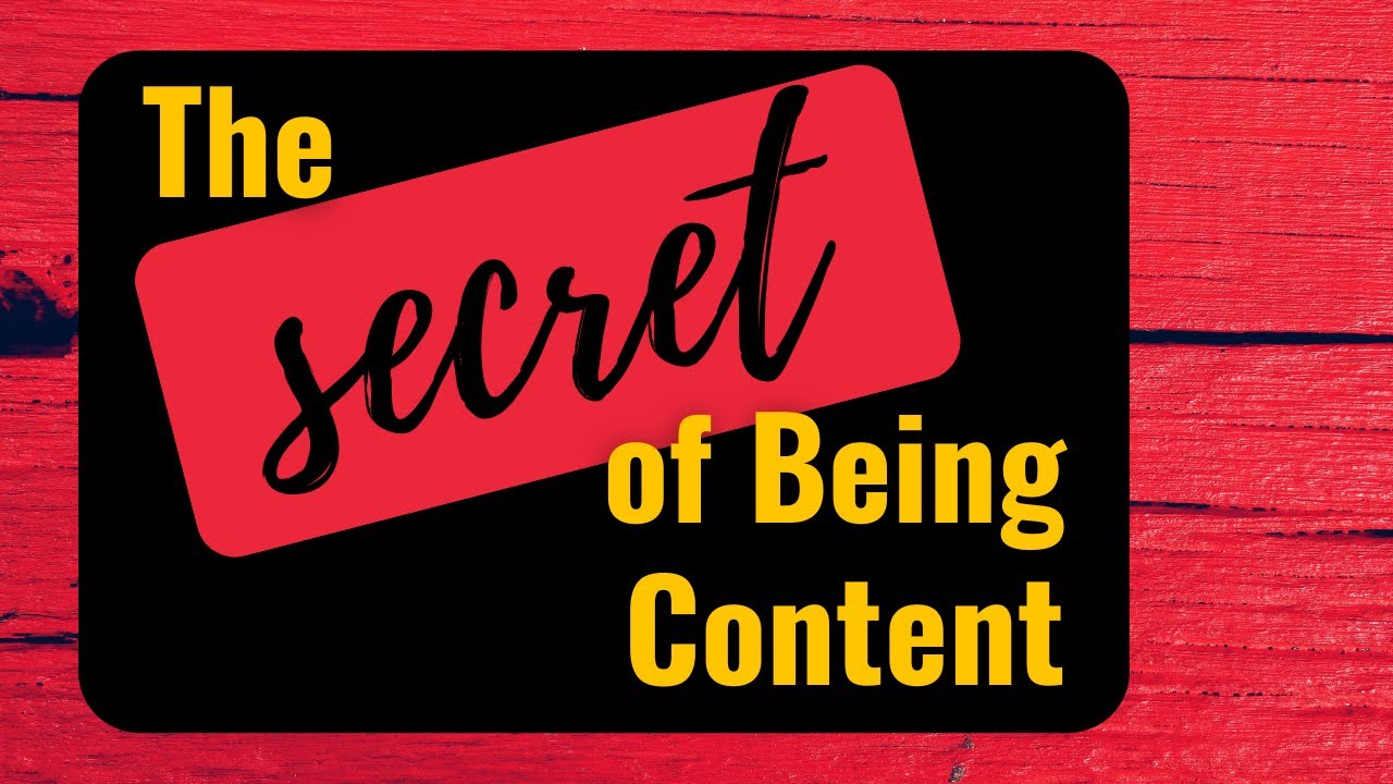 The Secret of Being Content | November 27th, 2022 | Risen Community ...