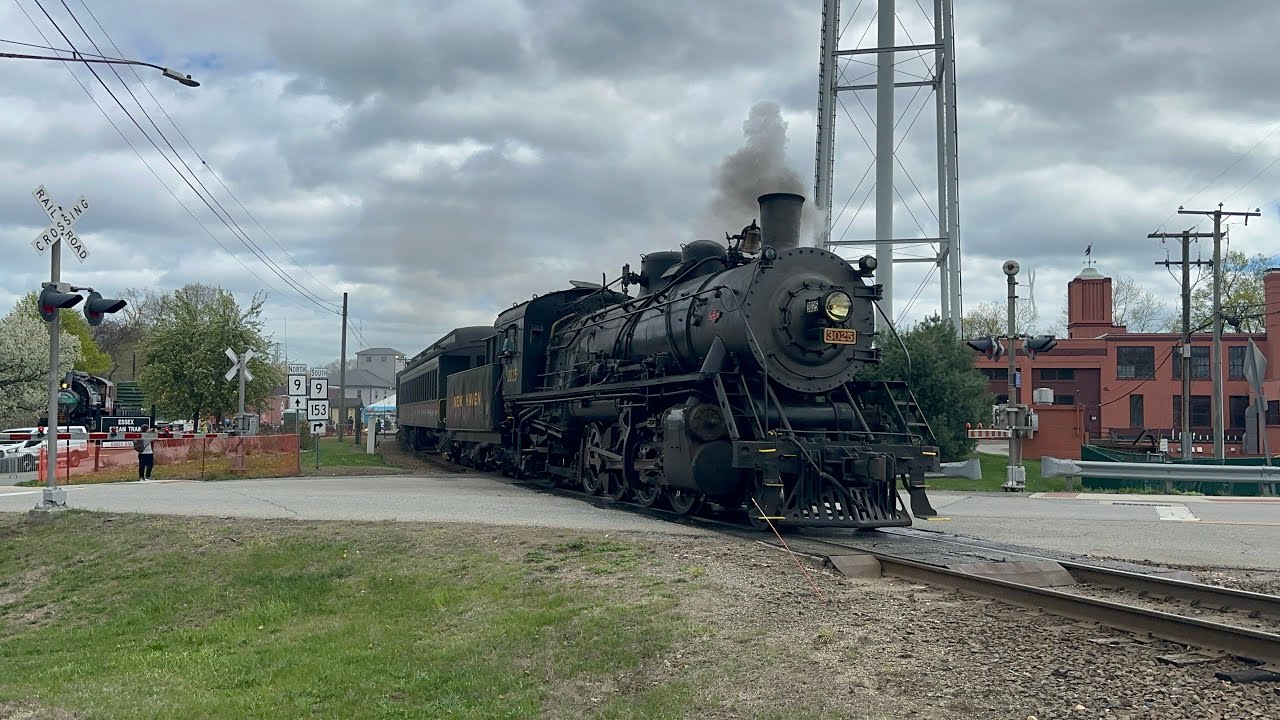 New Haven #3025 Departing Essex for the final time 4/27/2025 - YouTube