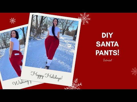 DIY Santa Pants Tutorial! - YouTube