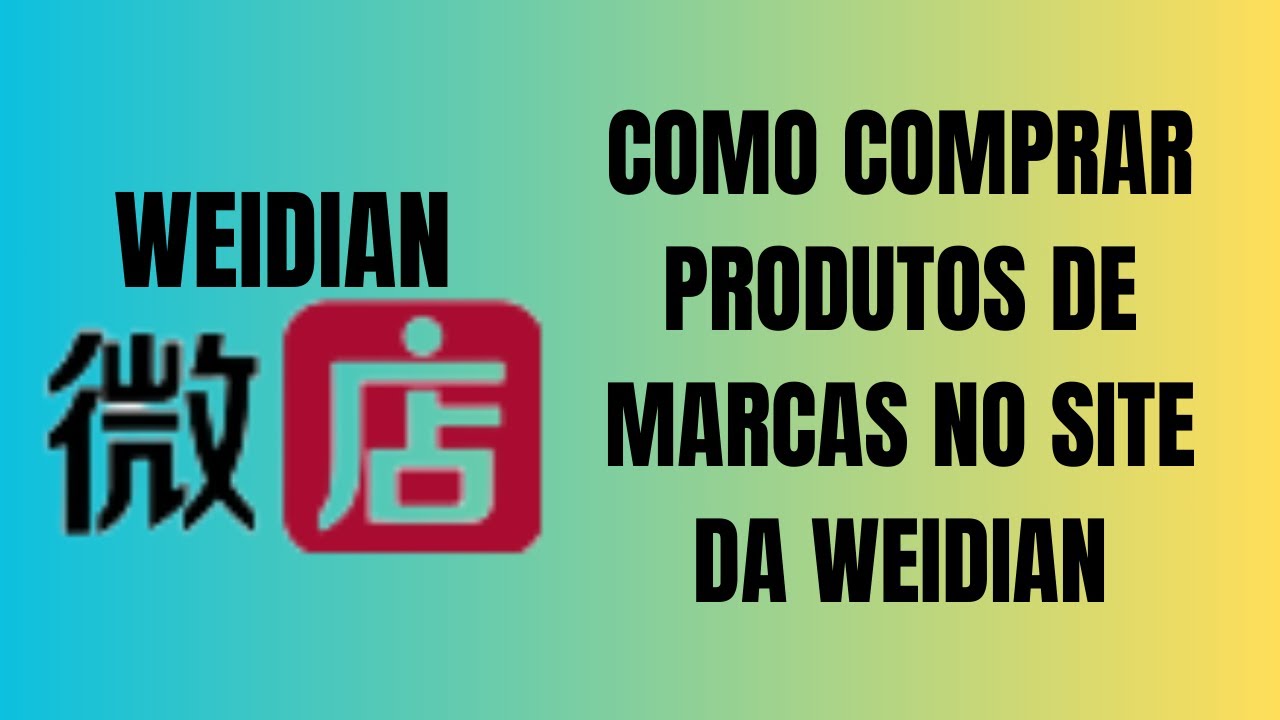 COMO COMPRAR NO SITE WEIDIAN - YouTube
