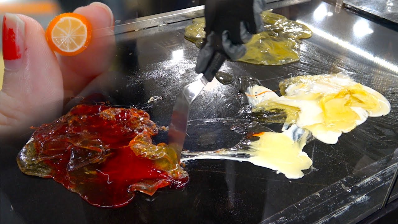 Handmade Candy - How to Make " Orange " Sticky Candy - YouTube